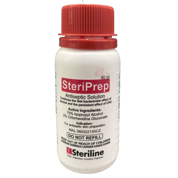 STERIPREP ANTISEPTIC SOLUTION 60ML | Shopee Malaysia