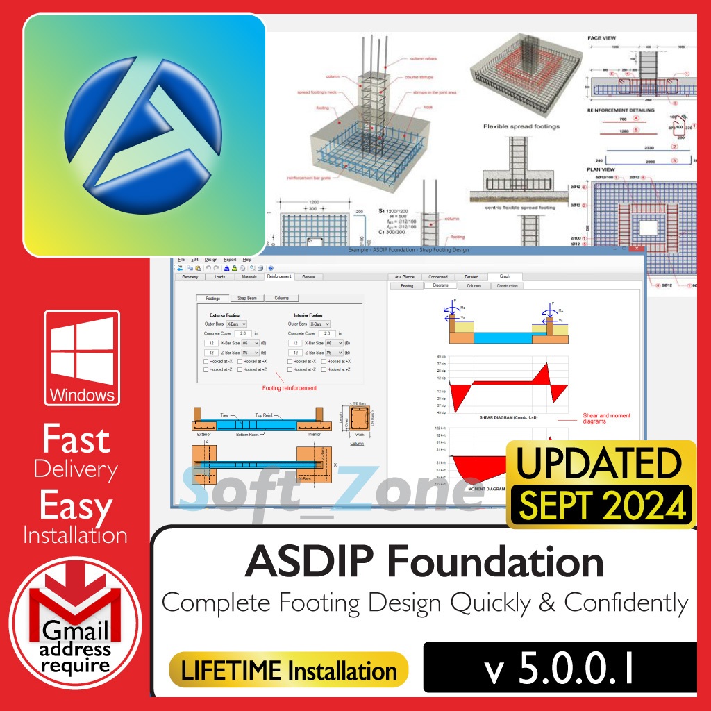 ASDIP Foundation 5.0.0.1 - Complete Footing Design Quickly ...