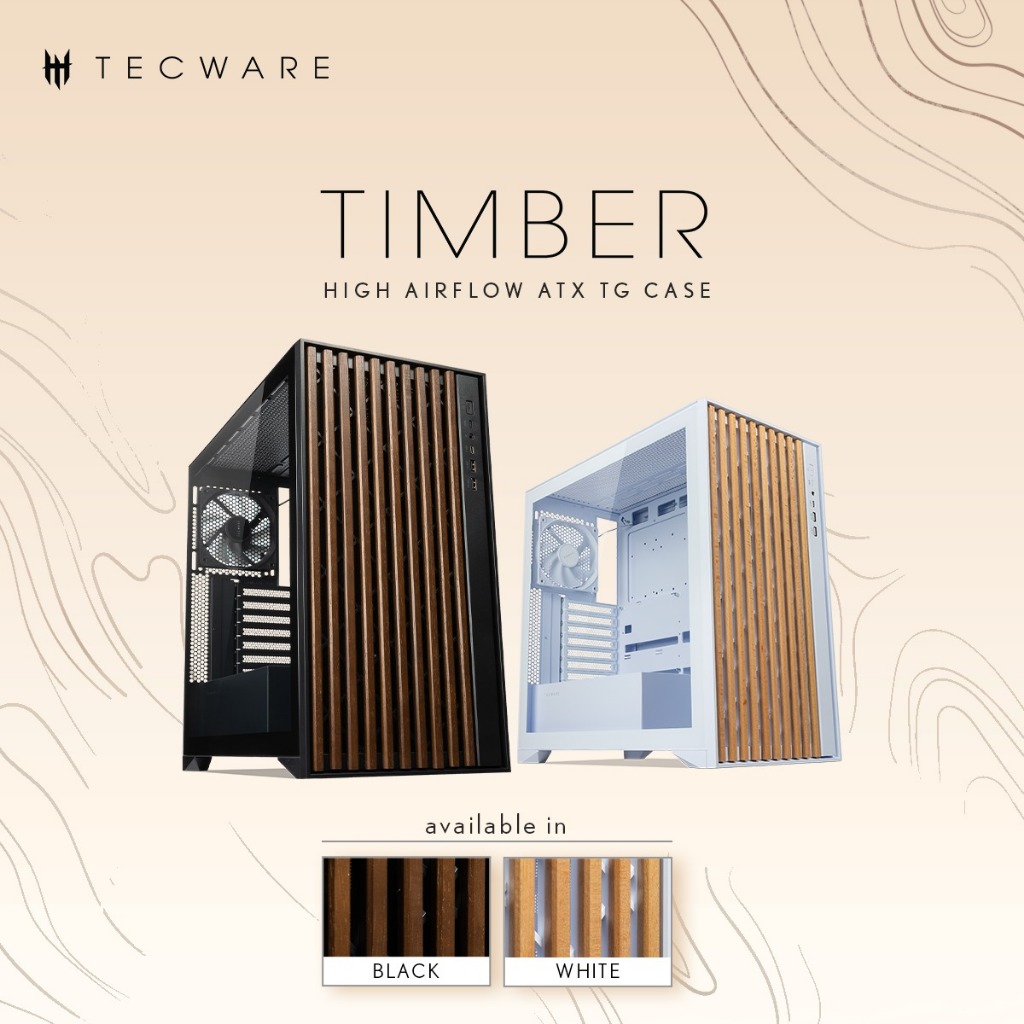 # TECWARE [ Timber / Timber M ] - Mid Tower High Airflow Case With Wood ...