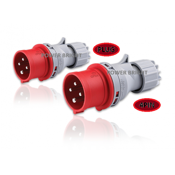 INDUSTRIAL 4PIN PLUG AND SOCKET [16A , 32A ] | Shopee Malaysia