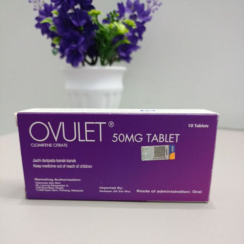 OVULET 50MG TABLET clomifene citrate 10 tablets | Shopee Malaysia