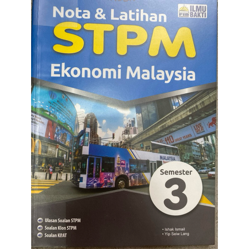 Nota & Latihan STPM Ekonomi Malaysia Semester 3 ILMU BAKTI | Shopee Malaysia