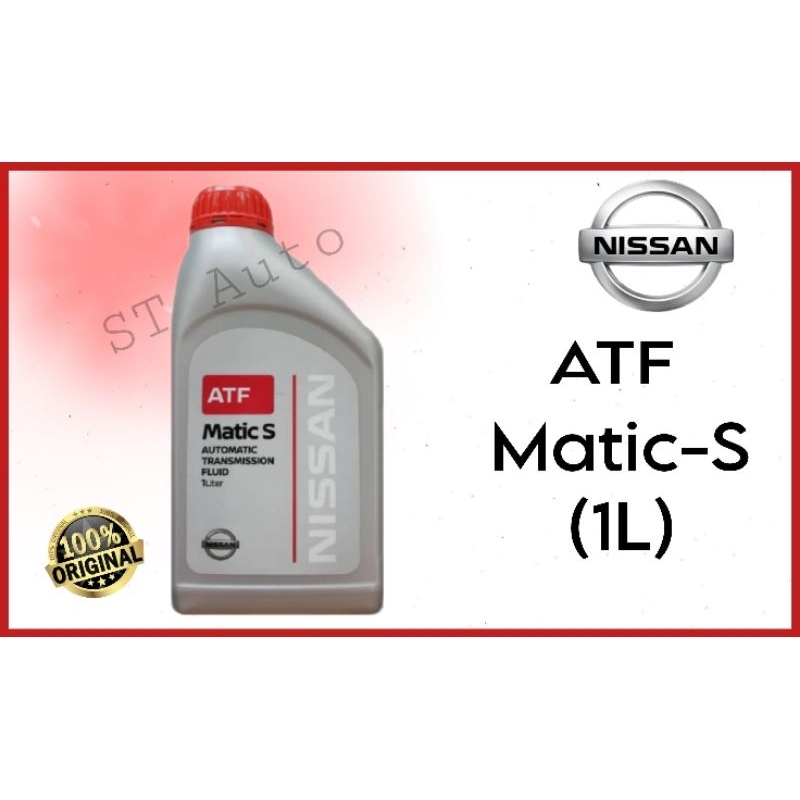Nissan ATF Matic-S Auto Transmission Fluid (1 Liter) Almera, Livina ...
