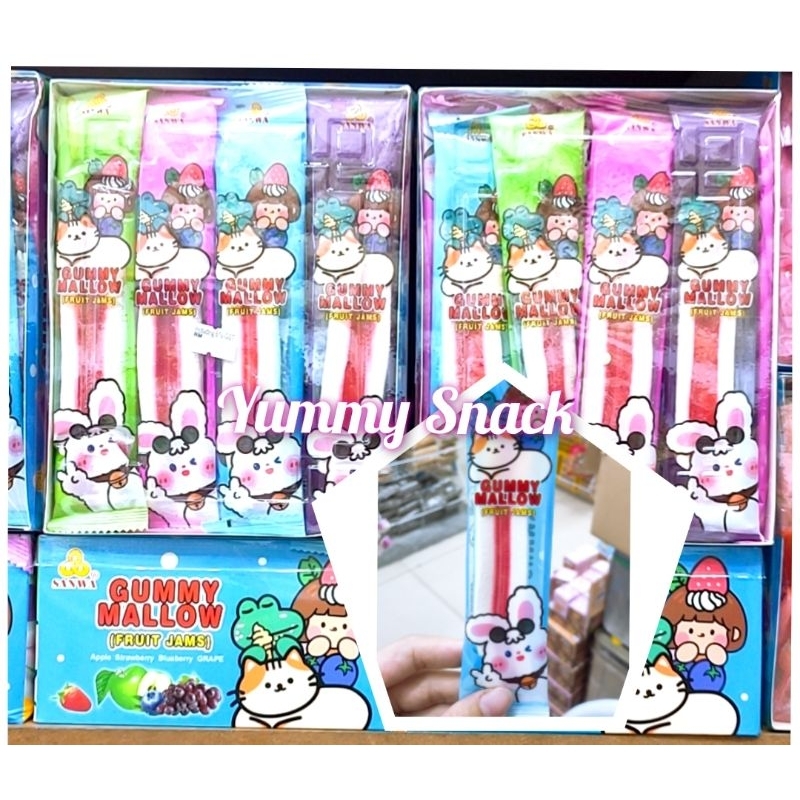(3pcs/30pcs) Sanwa Gummy Mallow Fruit Jam Halal Ready Stock | Shopee ...