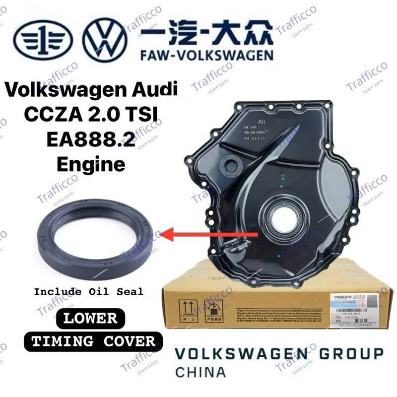 Volkswagen Audi Vw Lower Timing Cover CCZA EA888 Passat B7 CC Tiguan Golf MK6 Scirocco A4 A5 Q5 ...