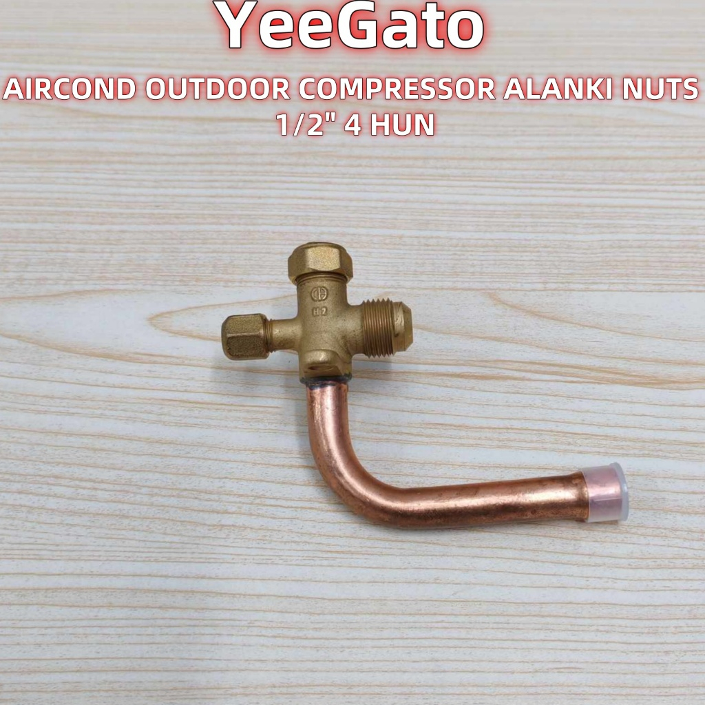 [1/2"] (4hun) AIRCOND OUTDOOR SERVICE VALVE ALANKI NUTS (12.70MM ...