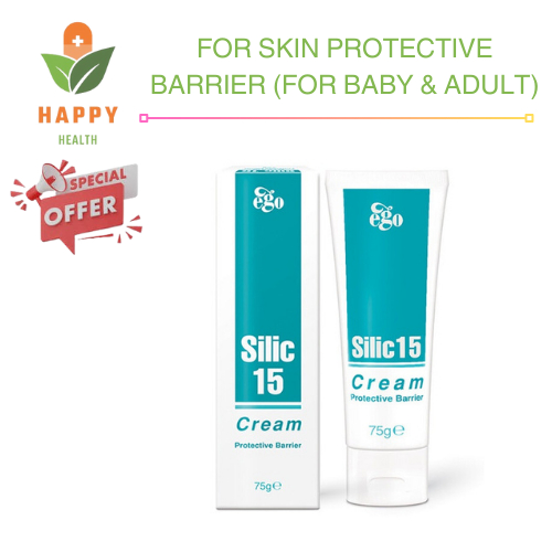 [ Exp 3/2025 ] EGO SILIC 15 CREAM FOR SKIN PROTECTIVE BARRIER 75G ...