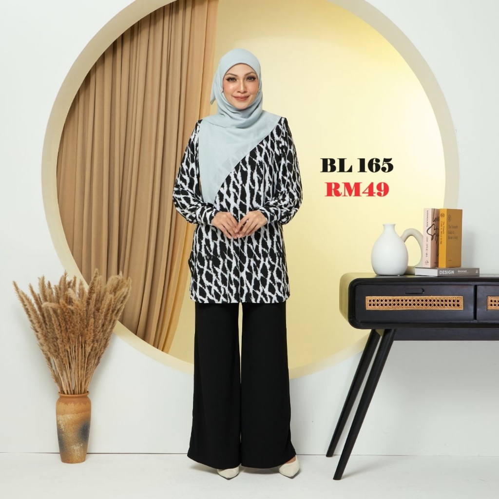 BL149BL158 NEW {Readystock} : BLOUSE LYCRA TRISHA Selesa Cantik Anggun ...