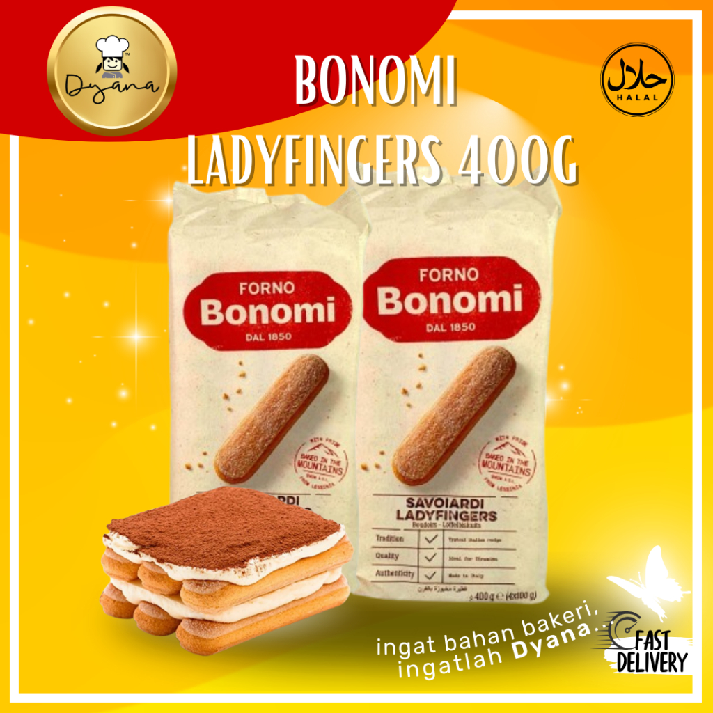 Forno Bonomi | Lady Finger Biscuit | Tiramisu cake 400g | Shopee Malaysia