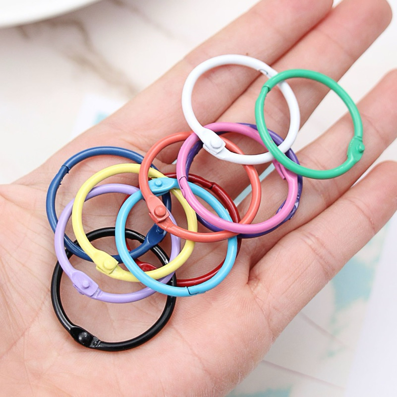 10pcs/pkt 30mm Open Ring Card Ring Paper Book Rings Binding Ring Key ...