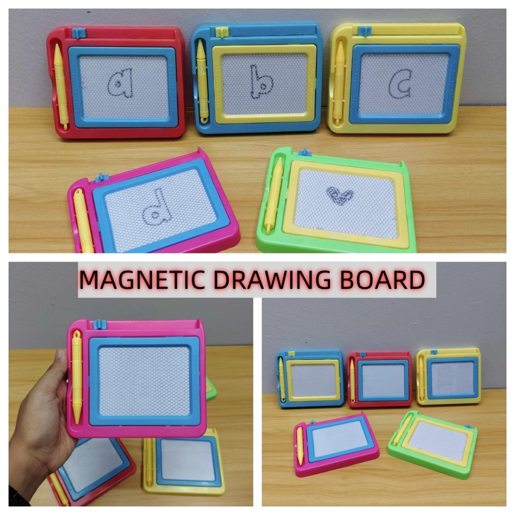 MAGNETIC DRAWING BOARD ERASER DRAWING PEN LEARNING PLAYING PAINTING ...