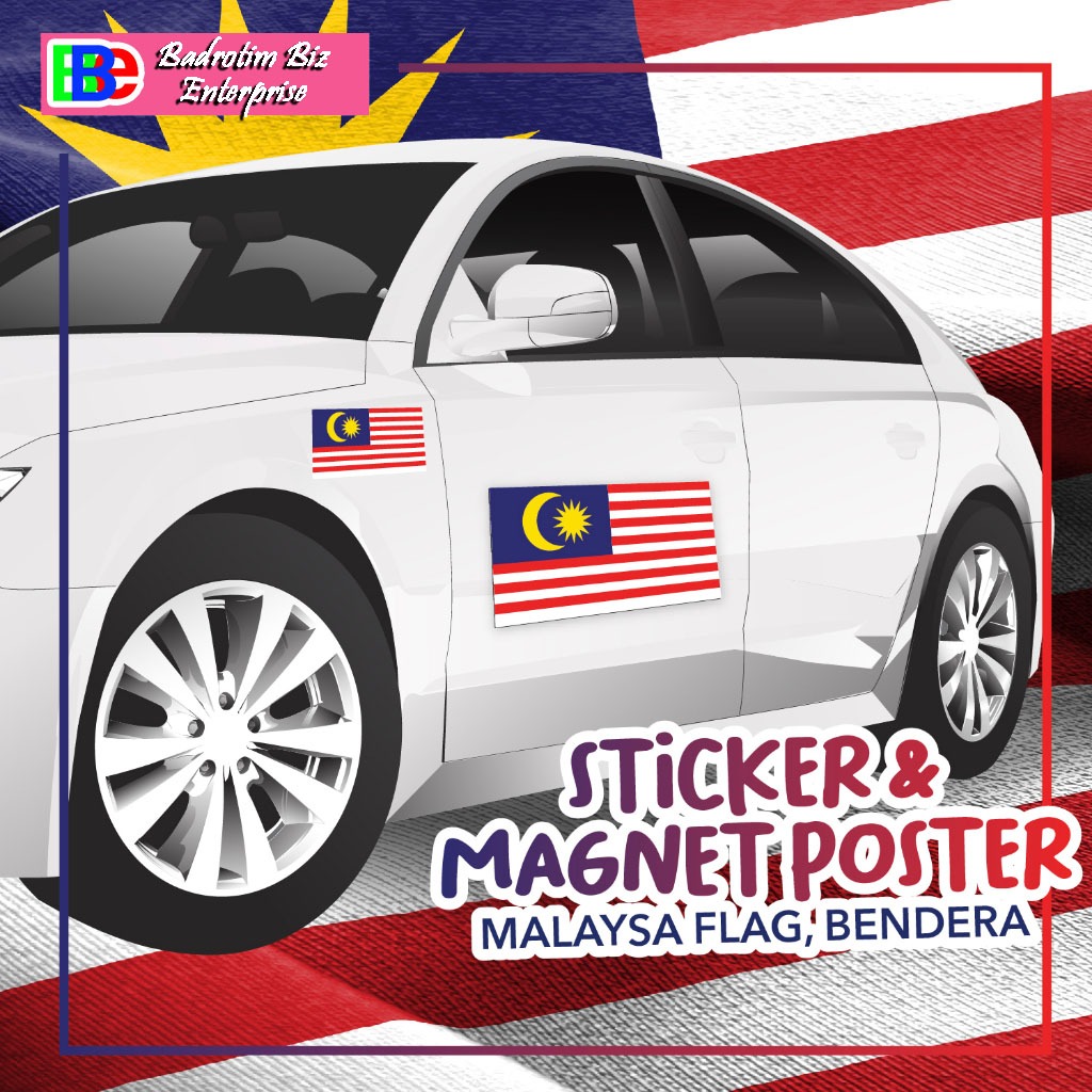 Magnet & Sticker Poster Malaysia Flag Bendera Merdeka | Shopee Malaysia