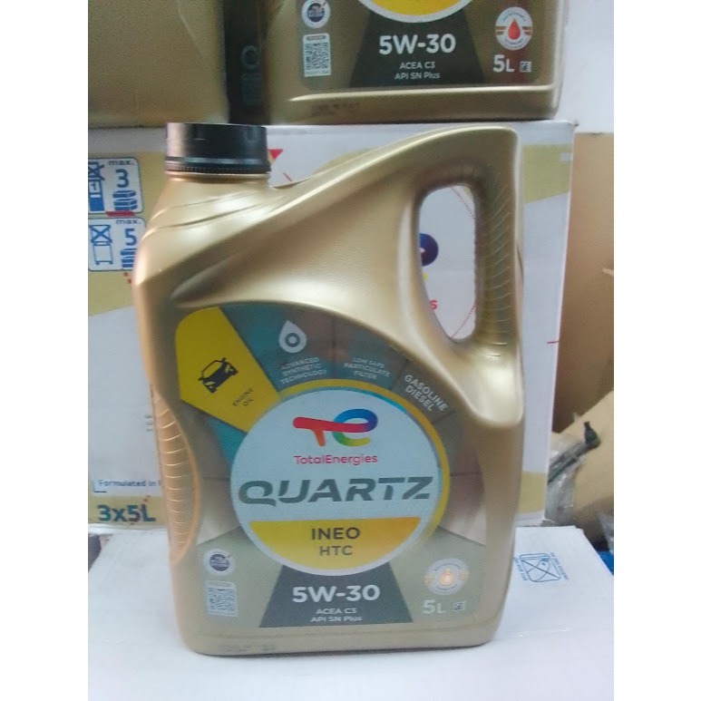 Total Quartz Ineo HTC 5W-30 5l Fully Synthetic Engine Oil | Shopee Malaysia