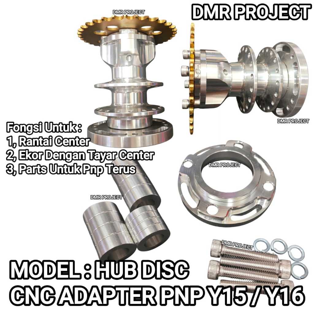 AS [CNC ADAPTER PNP Y15/Y16] UNTUK ALLOY HUB PNP MASUK Y15 / Y16 BUSH ...