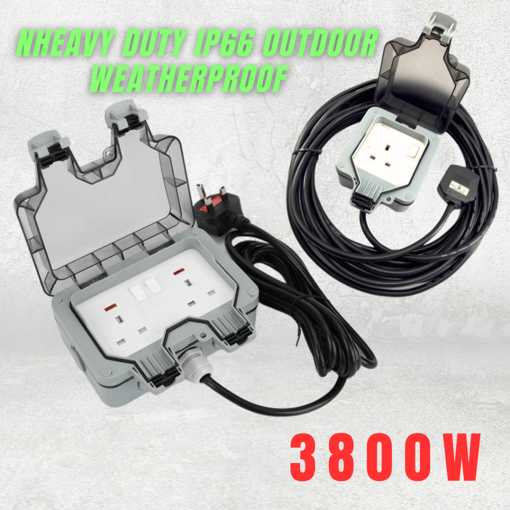 40M OUTDOOR WATERPROOF TRAILING EXTENSION SOCKET HEAVY DUTY ...