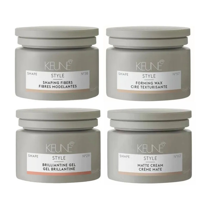 KEUNE Style Matte Hair Cream / Shaping Fibers / Forming Wax / Brilliant ...