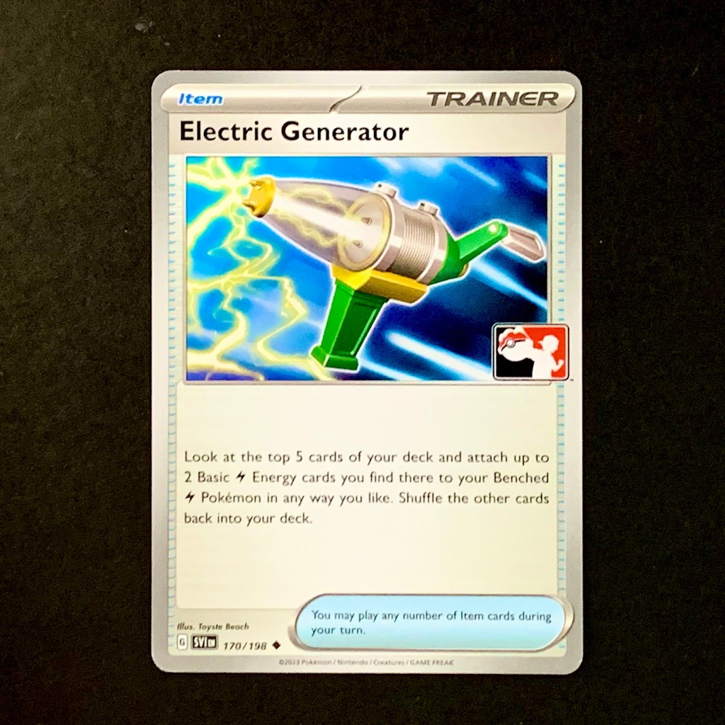 Pokemon TCG Electric Generator [170/198] Non-Holo | Prize Pack Series ...