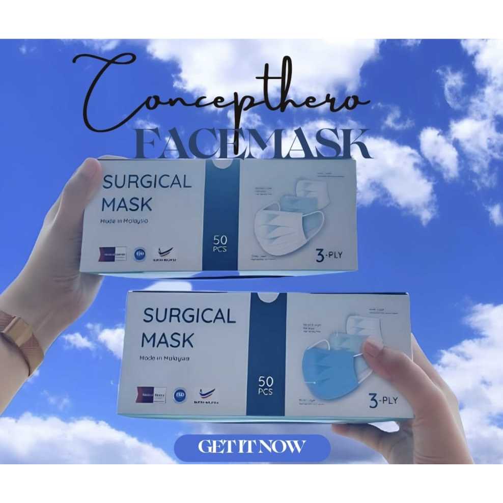 CONCEPT HERO Adult / Kids 3ply Medical Face Mask. Made in Malaysia ...