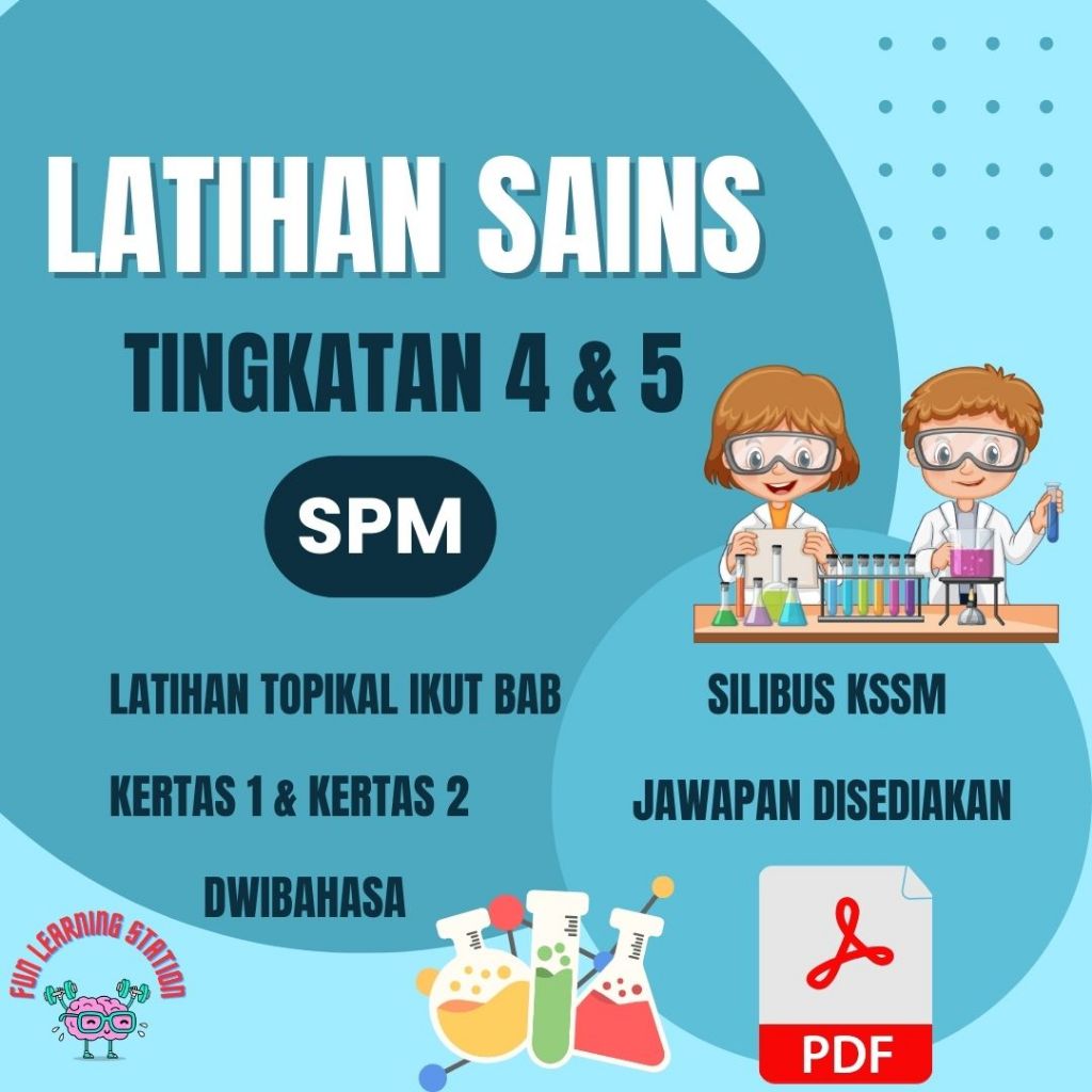 Latihan Topikal Sains Tingkatan 4 & 5 SPM Dwibahasa KSSM Science Form 4 ...