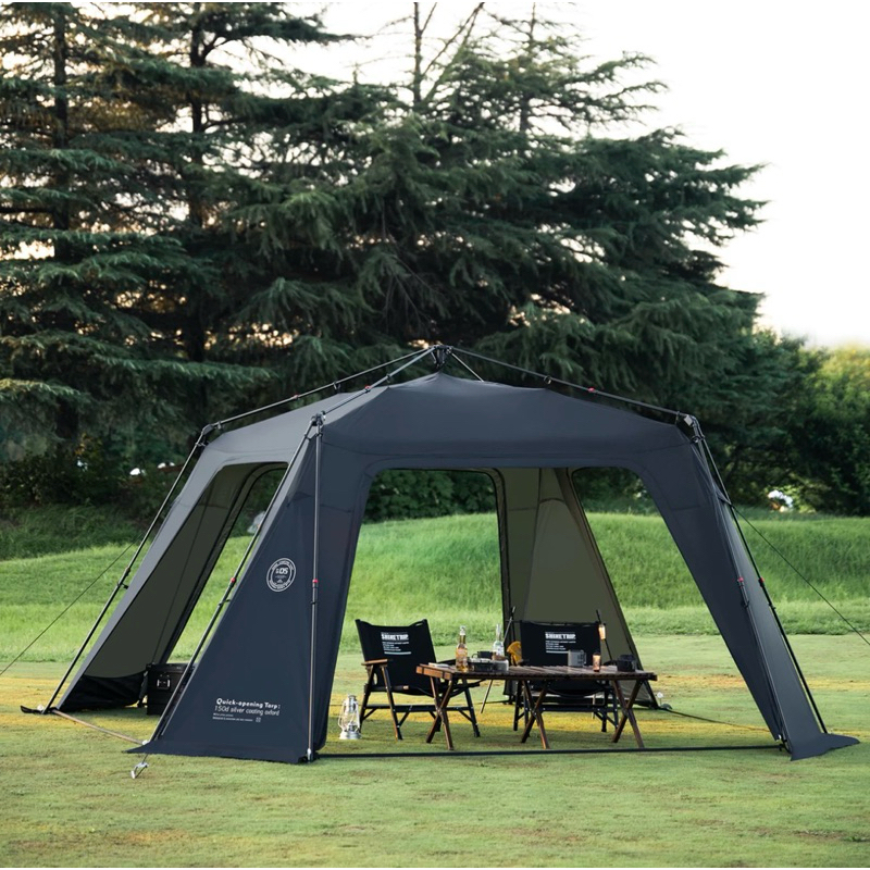 Shinetrip Auto Dome Shelter Tarp PU2000 Silver Coated Optional Door ...