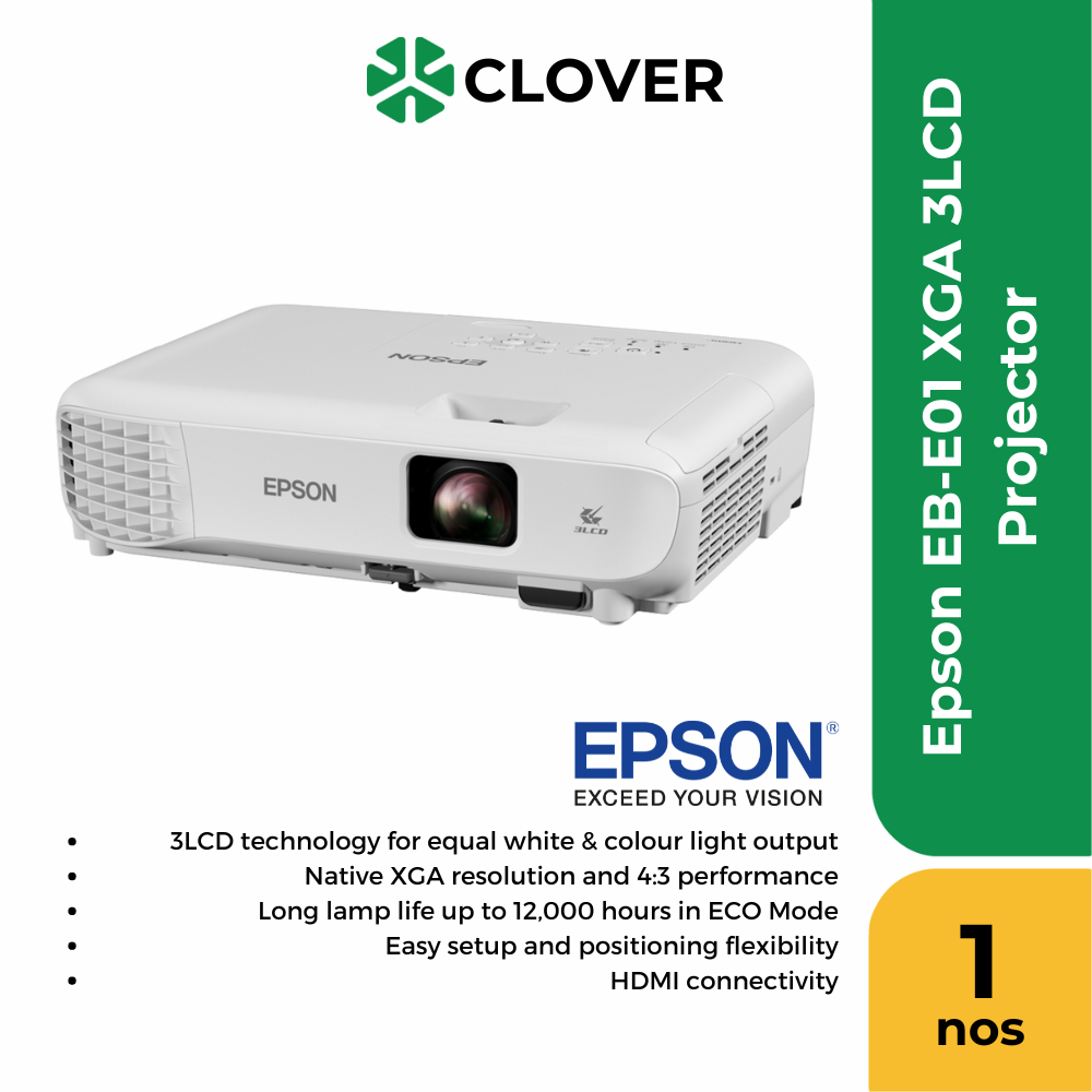 Epson EB-E01 XGA 3LCD Projector | Shopee Malaysia