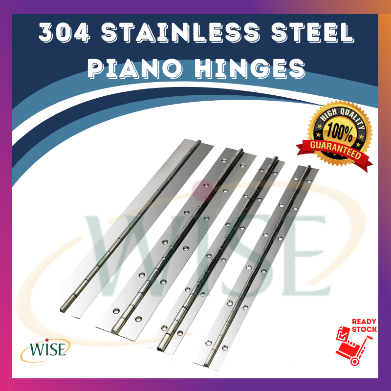 WISE SUS304 Stainless Steel Piano Hinge Door Hinge Long Butterfly Hinge ...