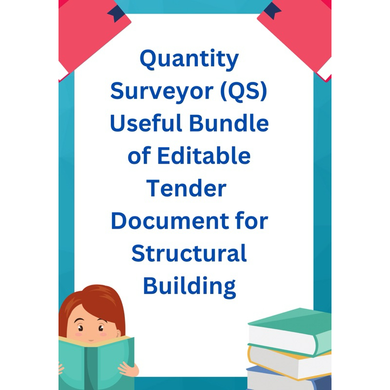 Quantity Surveyor (QS) Useful Bundle of Editable Tender Document for ...