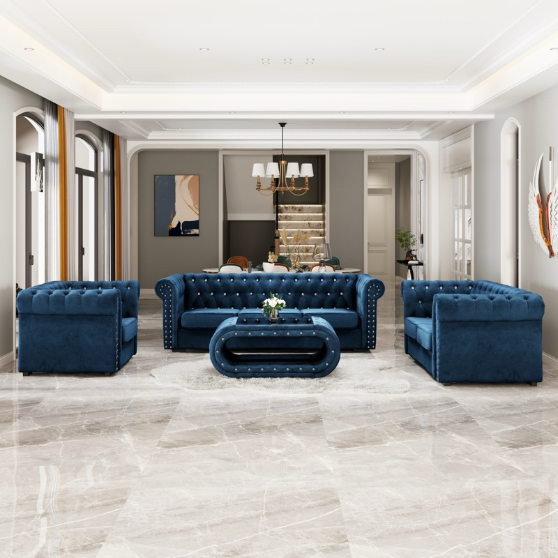 Caler Home Chesterfield Karin Living Sofa Set [100% Perhantaran Percuma ...