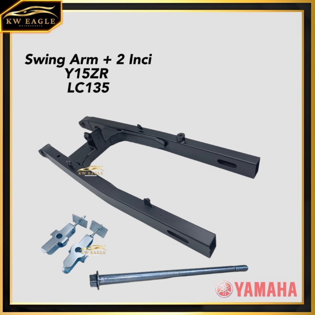 YAMAHA Y15 / Y15ZR / LC135 Y16 / Y16ZR SWING ARM STANDARD CUTTING + 2 INCI + ARM BUSH + TAYAR ...
