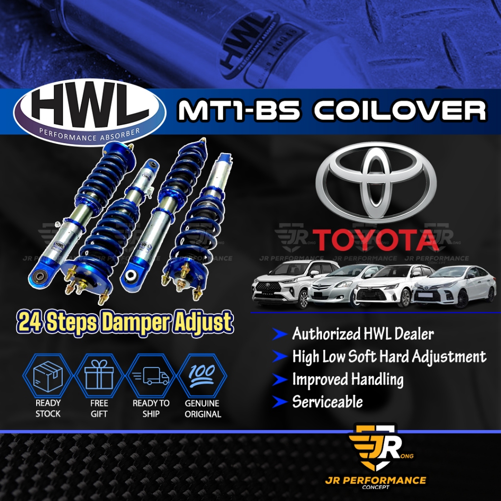 HWL High Low Body Shift Adjustable Absorber Vios Ncp93 Ncp150 Ncp151 ...