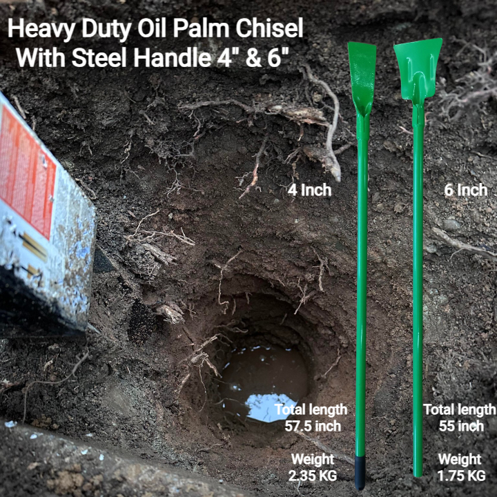 Heavy Duty Oil Palm Chisel With Steel Handle 4" & 6" | Oil Palm Knife ...