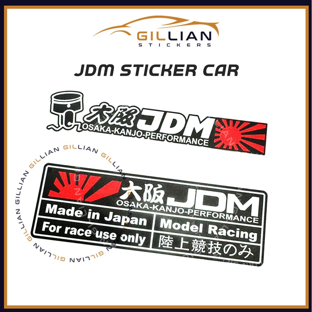 JDM Racing Style Car Sticker for Japan Racing ,Honda ,Toyota, Nissan ...