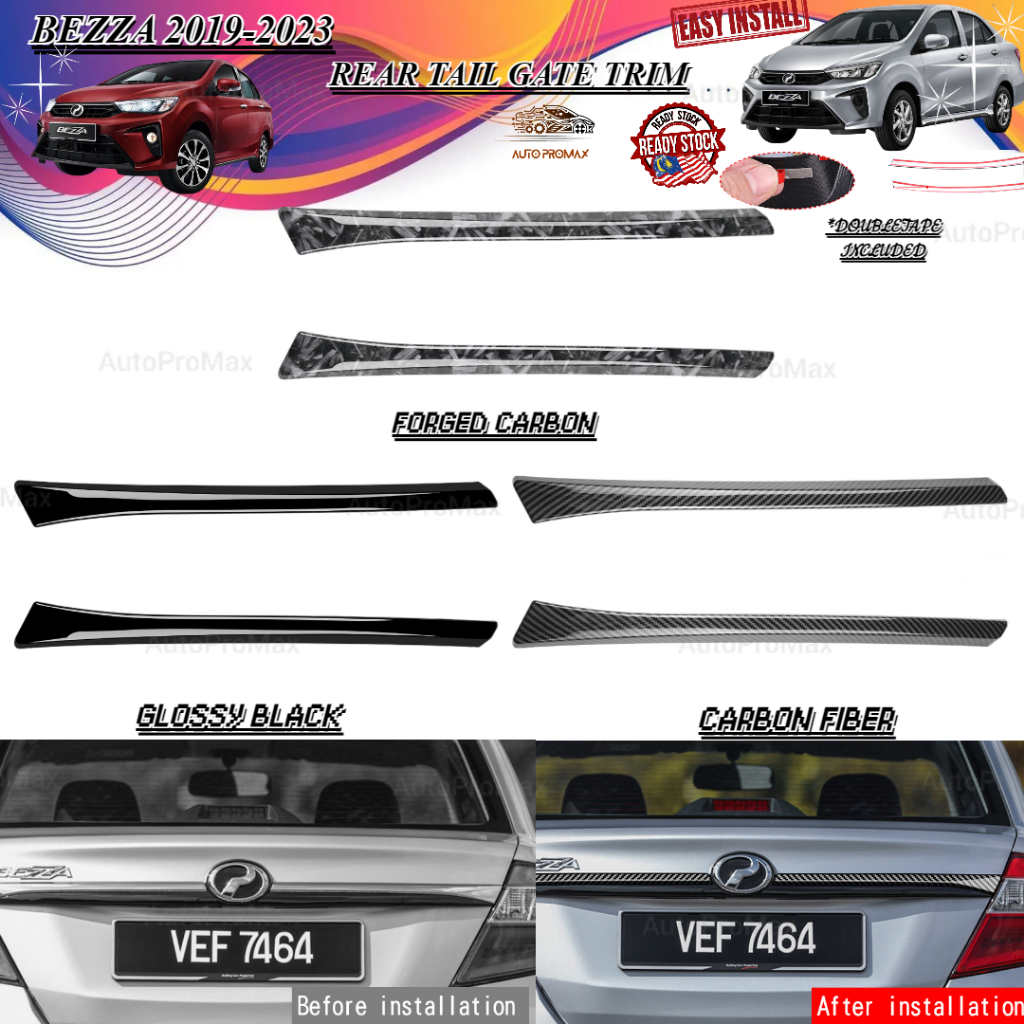 AUTOPROMAX Perodua bezza 2019-2024 car rear tail gate trim garnish ...