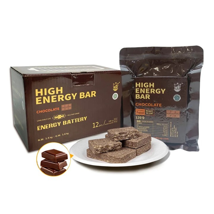 High Energy Bar for Emergency - Chocolate - 120g x 12 (1 Box) | Shopee ...