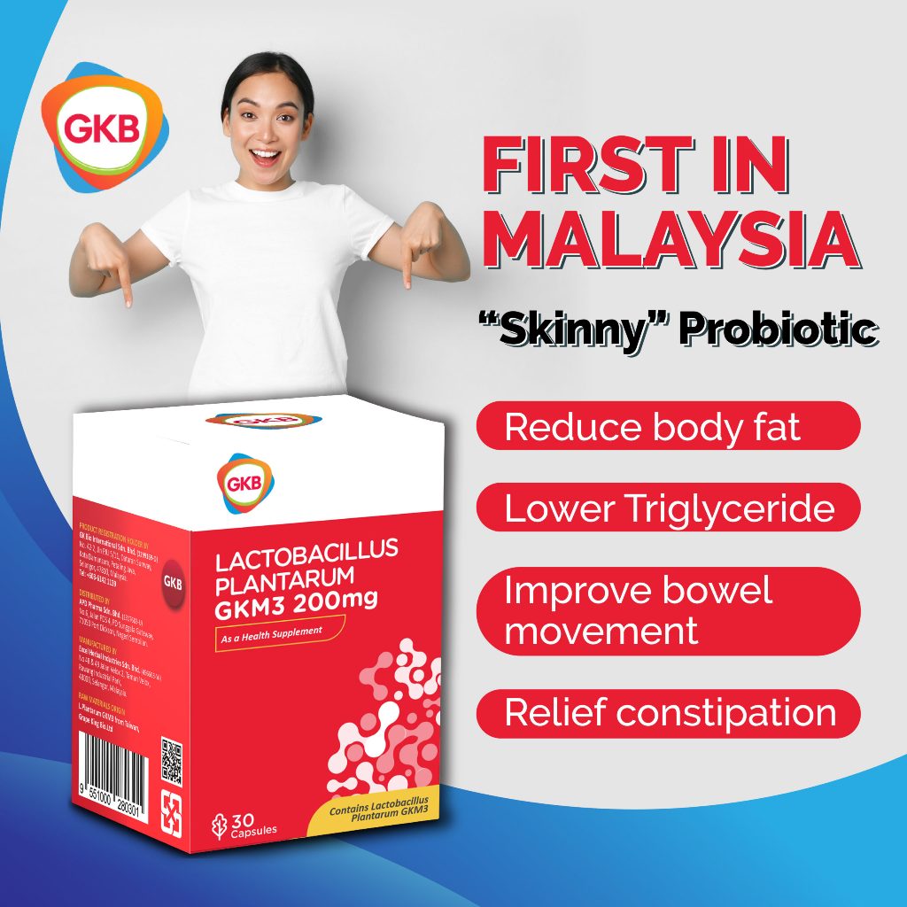 GKB Lactobacillus Plantarum GKM3 200mg 1box 30's | Weight Loss | Shopee ...