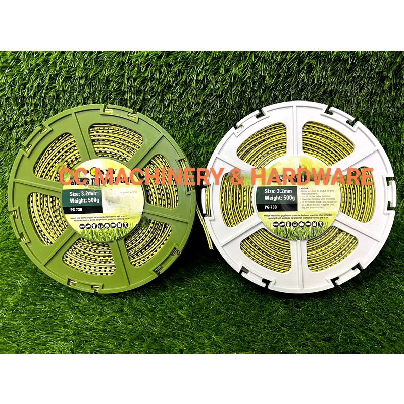 (Ready Stock) PONNY PG-730 Grass Trimmer Line (500g / 3.2mm) / Tali Potong Rumput GIGI [HEAVY ...