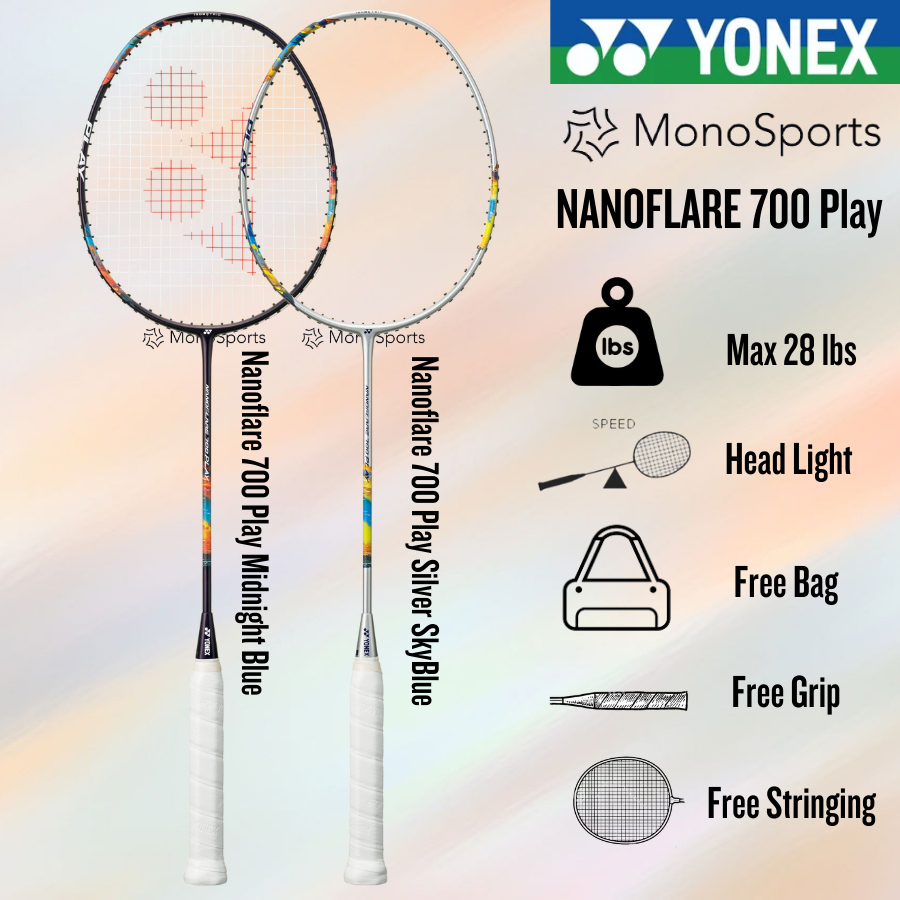 Monosports Yonex Nanoflare 700 Play 2nd Gen Head Light Badminton Racket | Shopee Malaysia