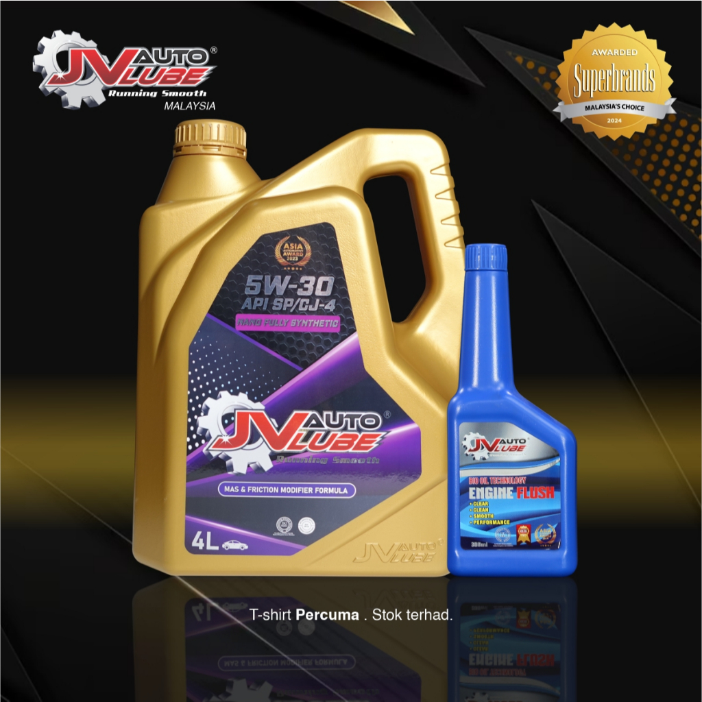 JV Auto Lube Set Engine Oil 5W-30 SP Fully Synthetic 10,000km(4L ...