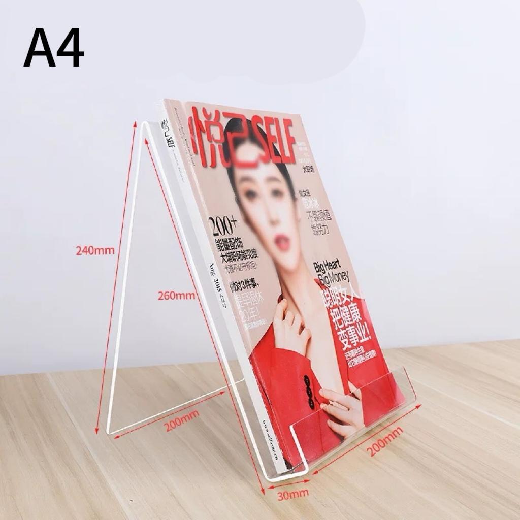 1Pcs Book Display Stand Desktop Book Holder Transparent 2MM/3MM Acrylic ...