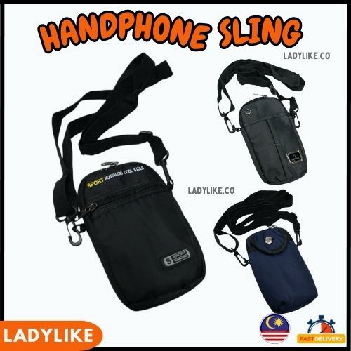 Handphone Bag Sling Mobile Phone Mini Beg Crossbody Travel Pouch Adult ...