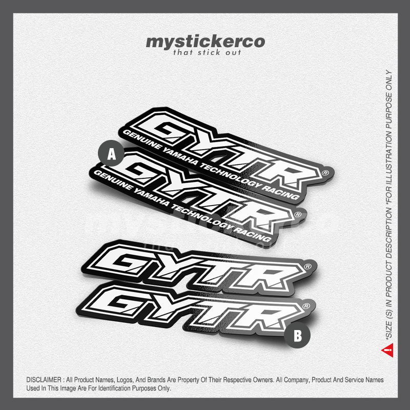 Sticker - Yamaha GYTR (Pair - 2 Pieces/Set) | Shopee Malaysia