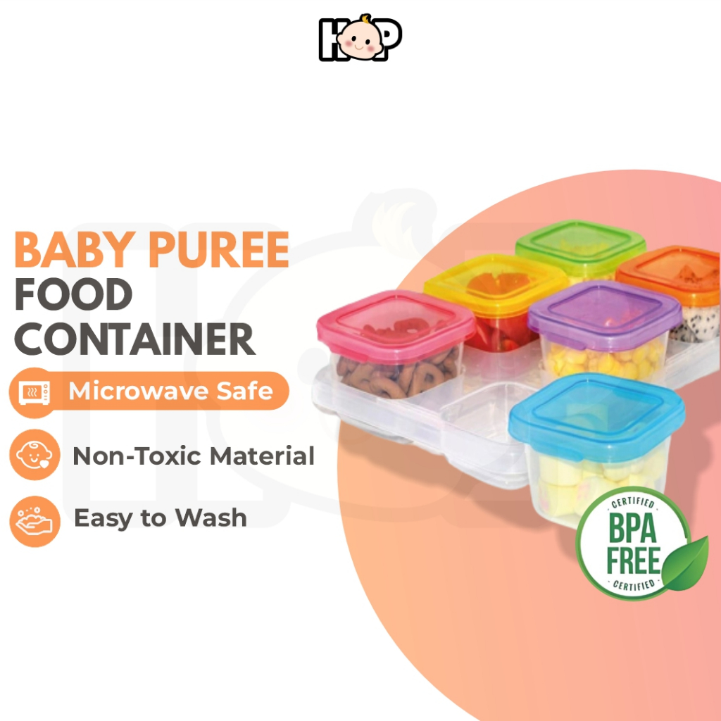 Baby Puree Food Container BPA Free Plastic Food Container Non Toxic ...