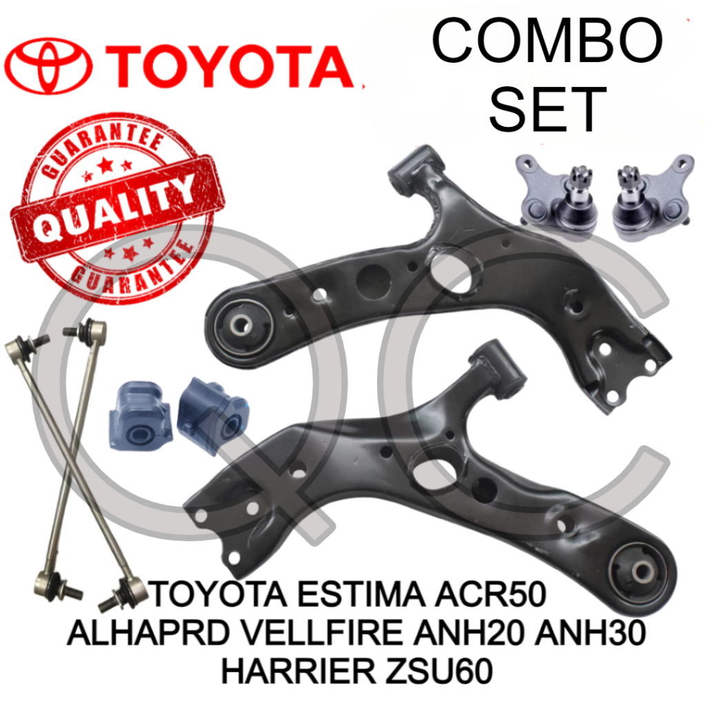 8 ITEM COMBO SET Toyota Estima ACR50, ALPHARD VELLFIRE ANH20 ANH30 ...