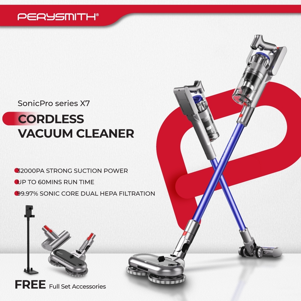PerySmith Cordless Vacuum Cleaner Sonic Pro Core Series X7 Pro | Shopee ...