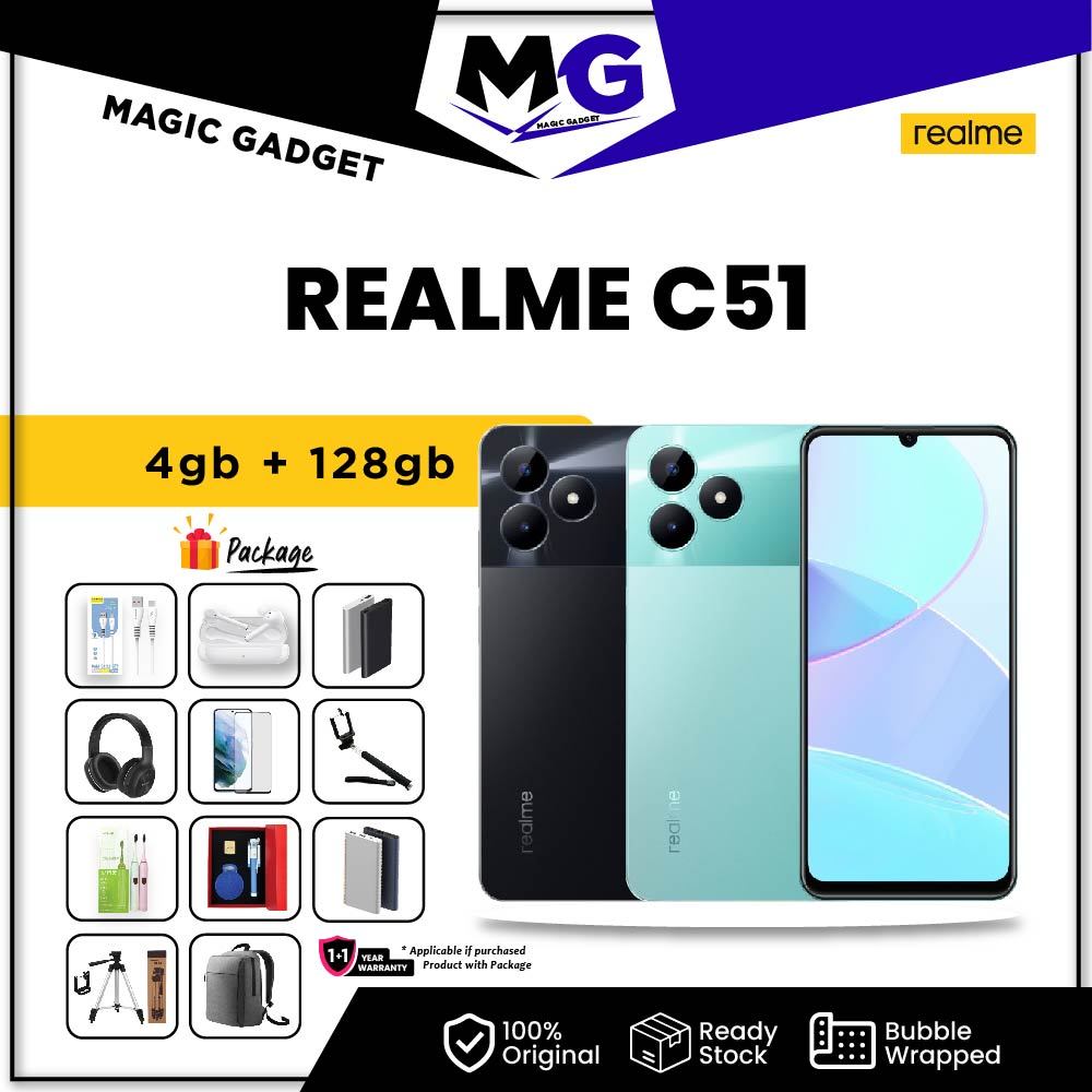 REALME C51 [4GB RAM 128GB ROM] - Original REALME Malaysia | Shopee Malaysia