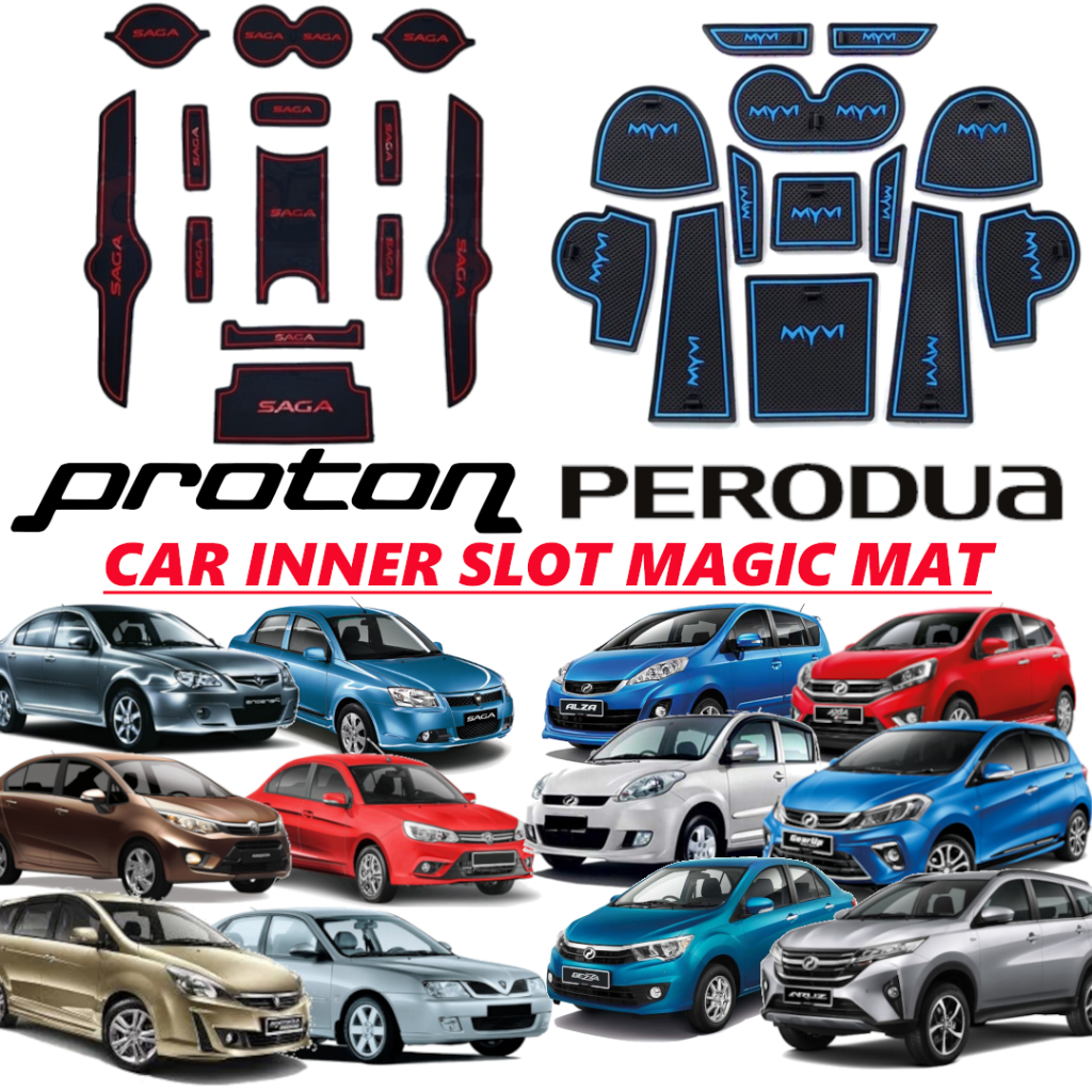 Car Interior Slot Mat Proton Saga BLM FLX Persona Waja Exora X50 X70 ...