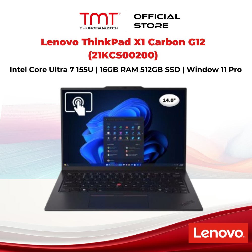Lenovo ThinkPad X1 Carbon G12 Laptop (21KCS00200) | Intel Core Ultra 7 ...