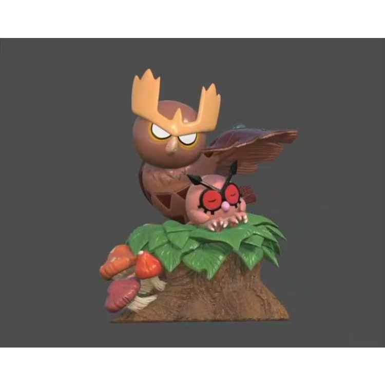 Kipi Studio - Noctowl Pokemon Resin Statue GK Anime Figure | Shopee ...