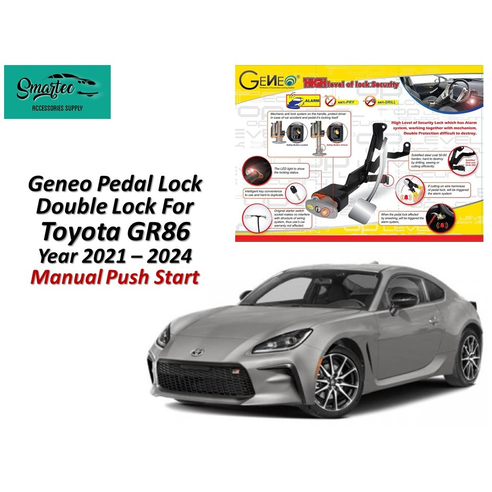 Geneo Pedal Lock Double Lock For Toyota GR86 Year 2021 – 2024 | Shopee ...