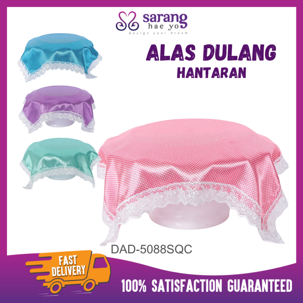 Kain Satin Alas Dulang Hantaran Polkadot Bercorak Kahwin Tunang Nikah ...